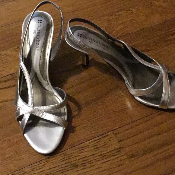 Naturalizer | Shoes | Silver Sandals | Poshmark